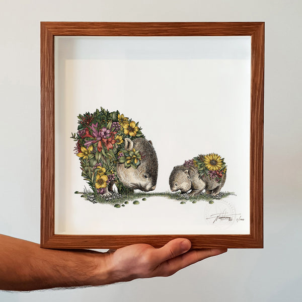 Wombat & Joey - Giclée Print – Marini Ferlazzo - Art for Wildlife